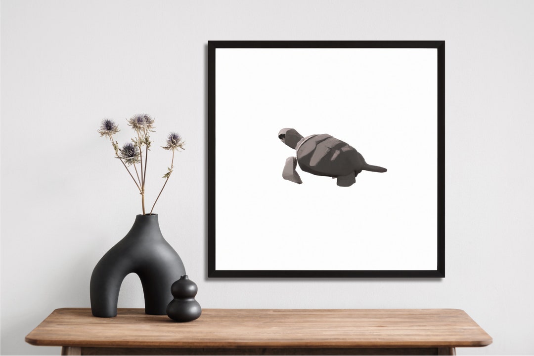 Turtle | Minimalist | Animal Print | PRINTABLE Download | Digital Print ...