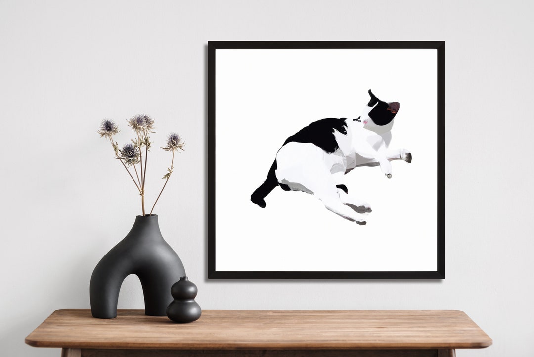 Cat | Minimalist | Animal Print | PRINTABLE Download | Digital Print - Etsy