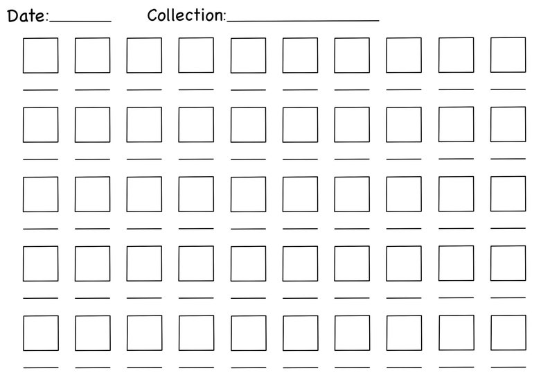 PDF Files for 3 Art Swatch Sheets - Etsy