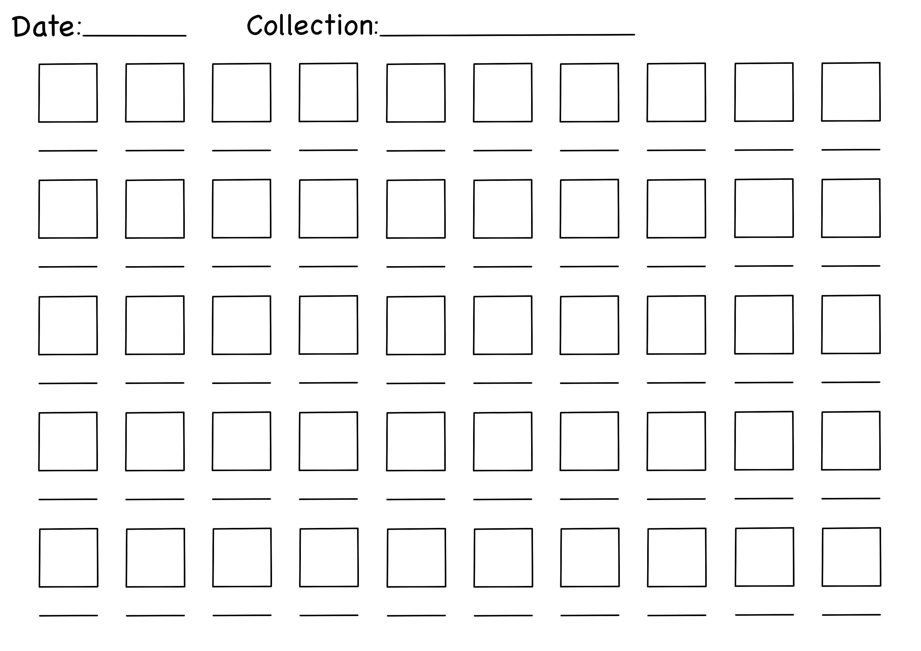 PDF Files for 3 Art Swatch Sheets - Etsy