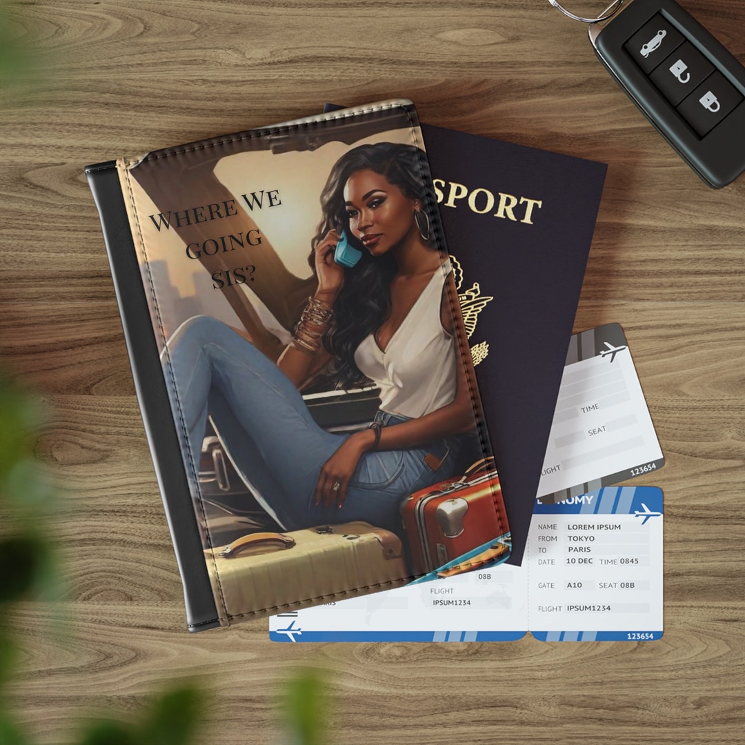 Black Girl Passport Cover, Black Woman Passport Cover - Etsy