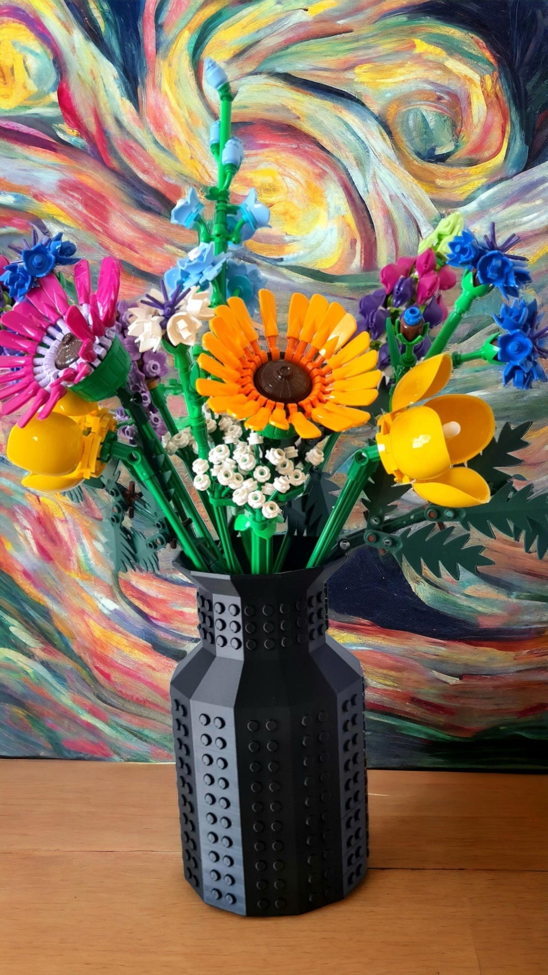 Blooming Bricks: Vase for Unique Displays for Brick Flower Bouquet - Etsy