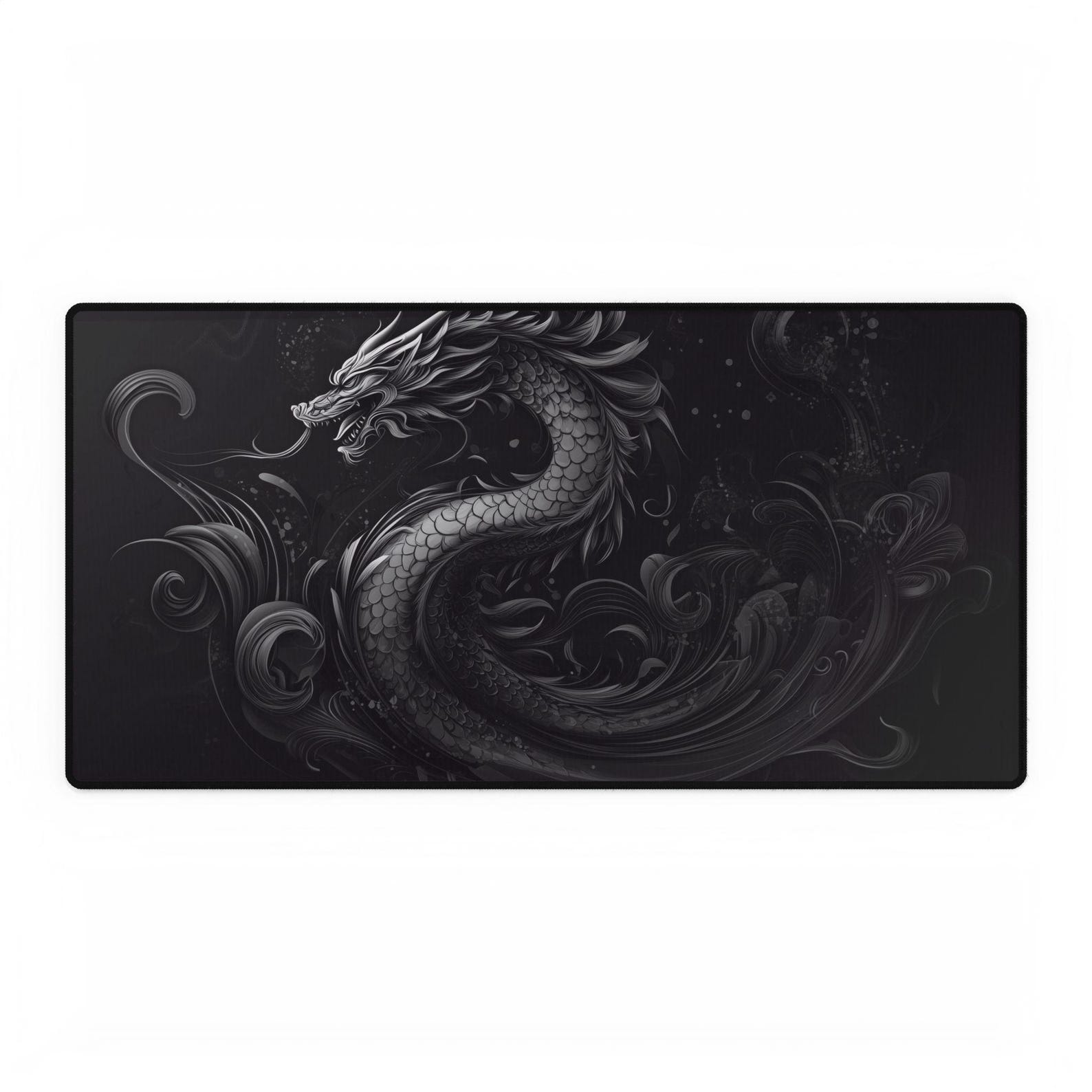 Desk Mat, Oriental Japanese Dragon Large Desk Pad, Extend Gaming Mouse ...