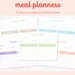 Printable Meal Planner | Kitchen Organiser | Grocery Shopping Inventory ...