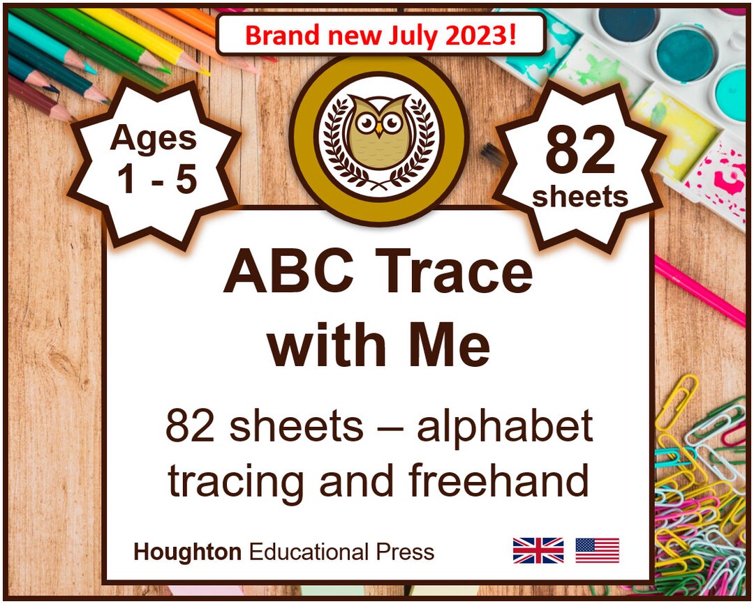 Learning the Alphabet, Tracing - 82 Printable Worksheets Age 1-5 ABC ...