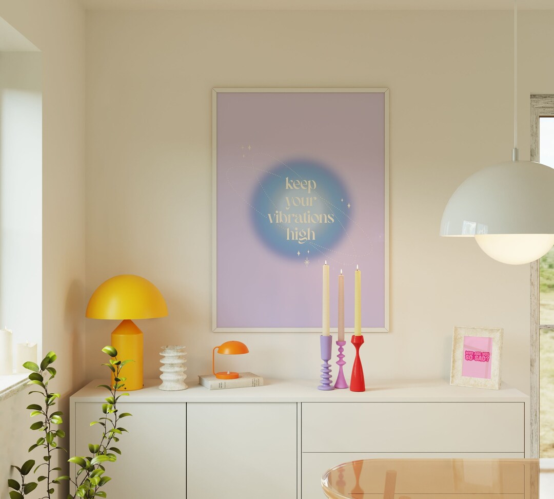 5 Colors POSITIVITY Aura Poster | Gradient Poster | Positive ...