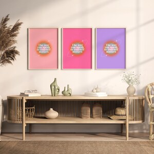 5 Colors Self-love Aura Poster | Gradient Poster | Positive Affirmation ...