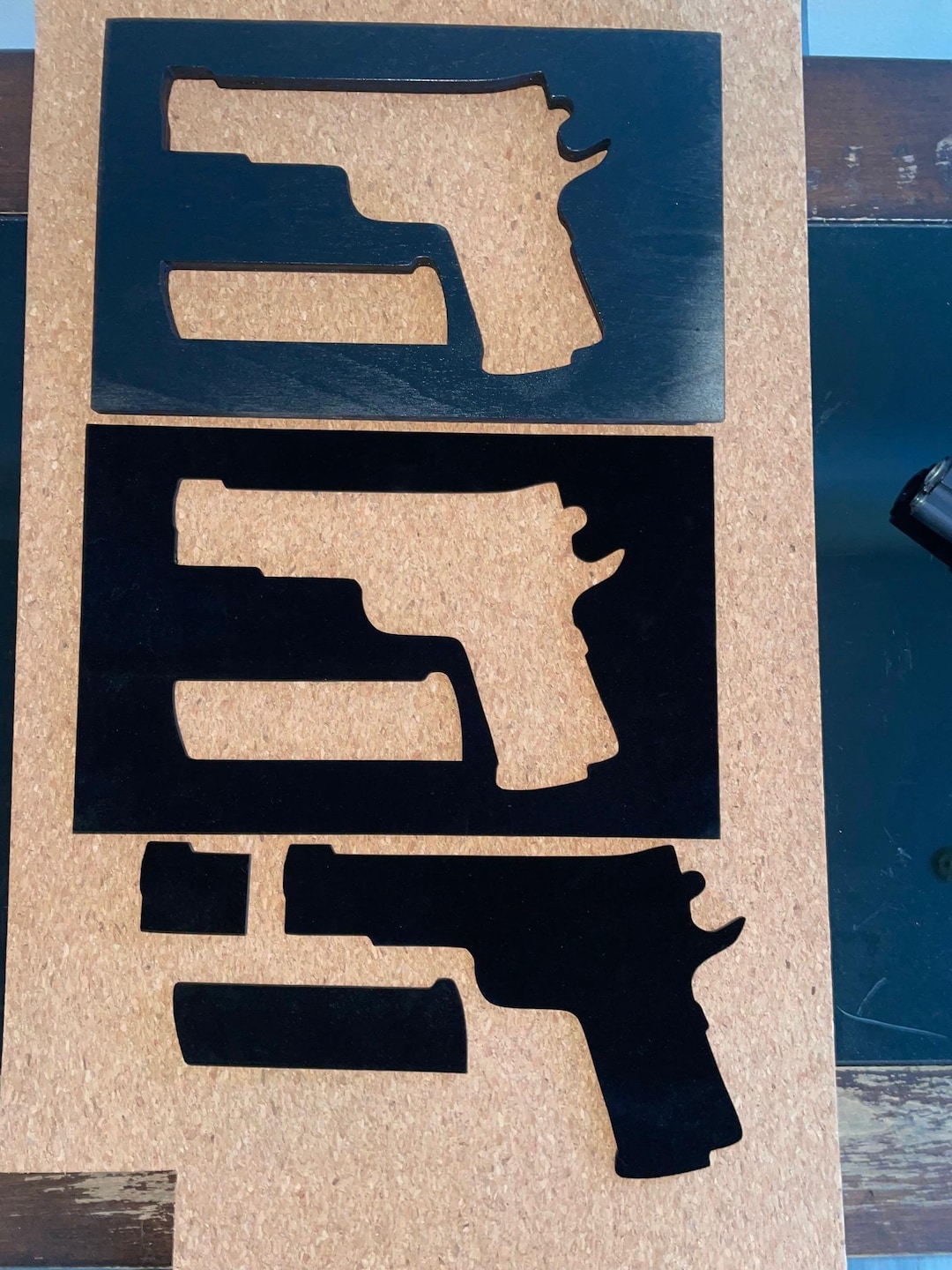 Colt 1911 Style Outline Display Case Template, Digital File -svg,dxf ...
