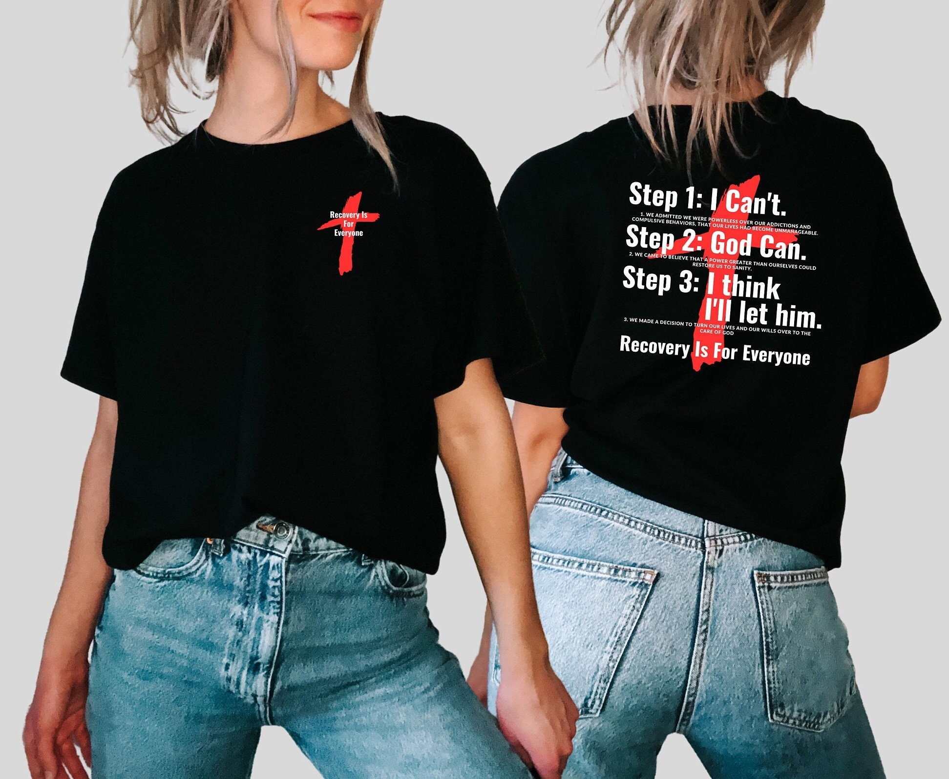 Adult Recovery Shirt 12 Step Shirt Christian Recovery Shirt Christian ...