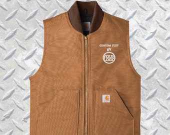 Vintage Stained and Burned Faded Chocolate Brown Carhartt Gilet Vest ...