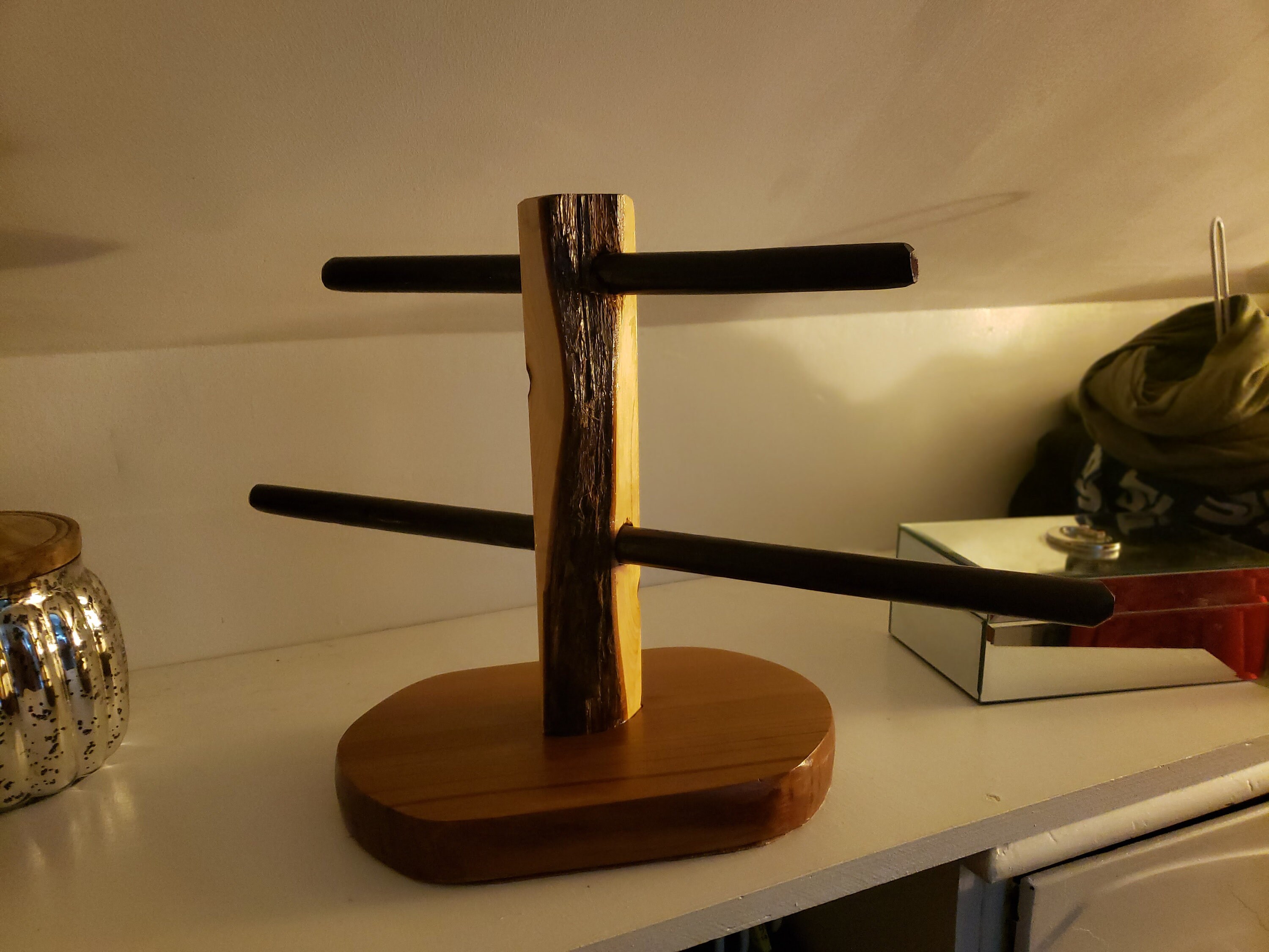 Jewelry Cedar Wood Stand With Live Edge - Etsy