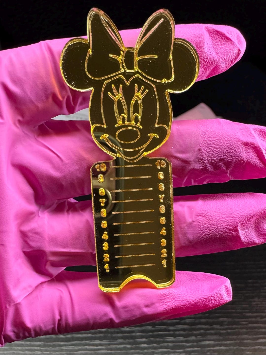 Minnie Mouse Inspired Nail Tip Ruler - Etsy