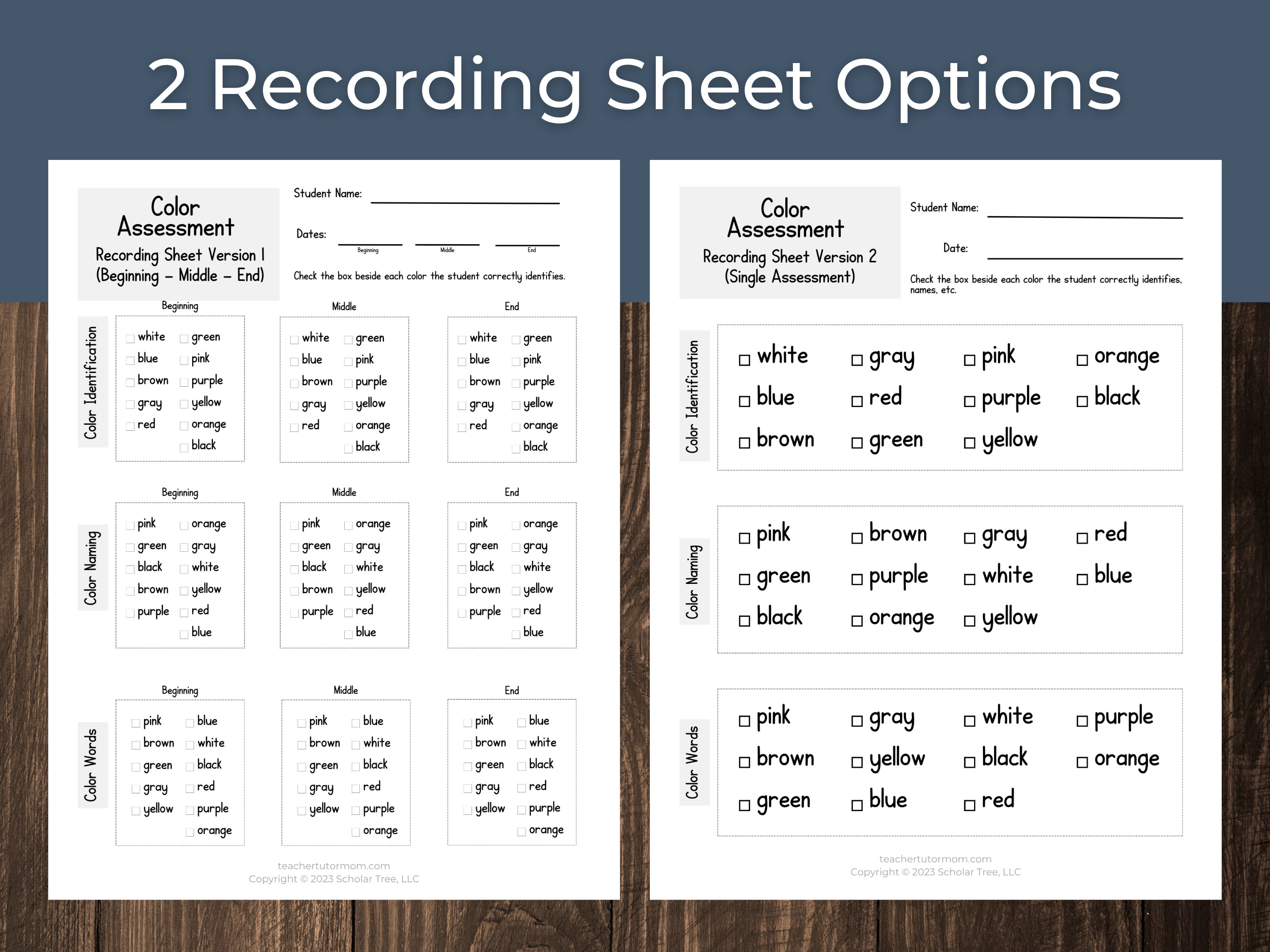Preschool & Kindergarten Colors Assessment | Review of Colors With ...