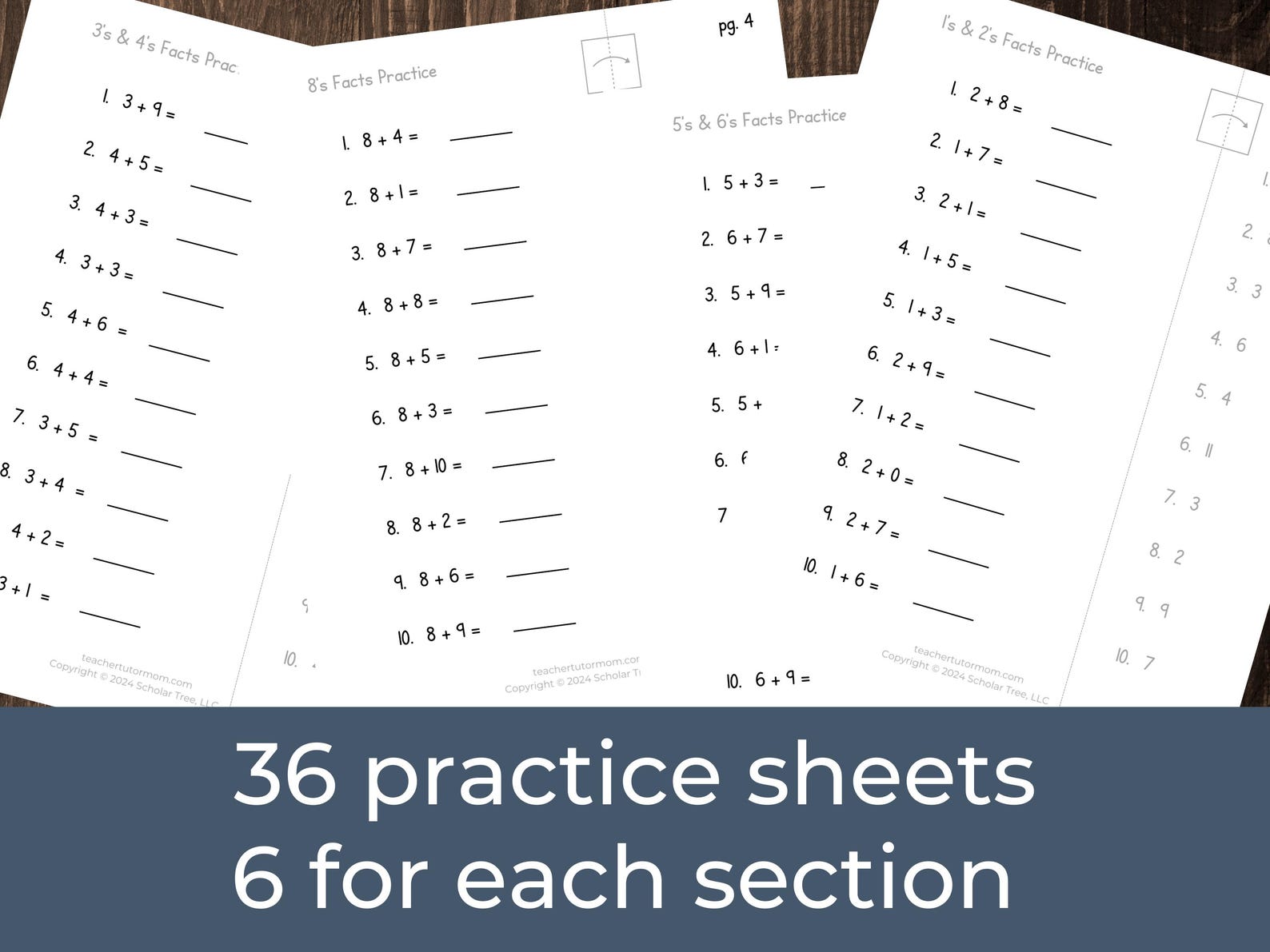 Independent Addition Facts Practice | Self-checking Math Worksheets ...