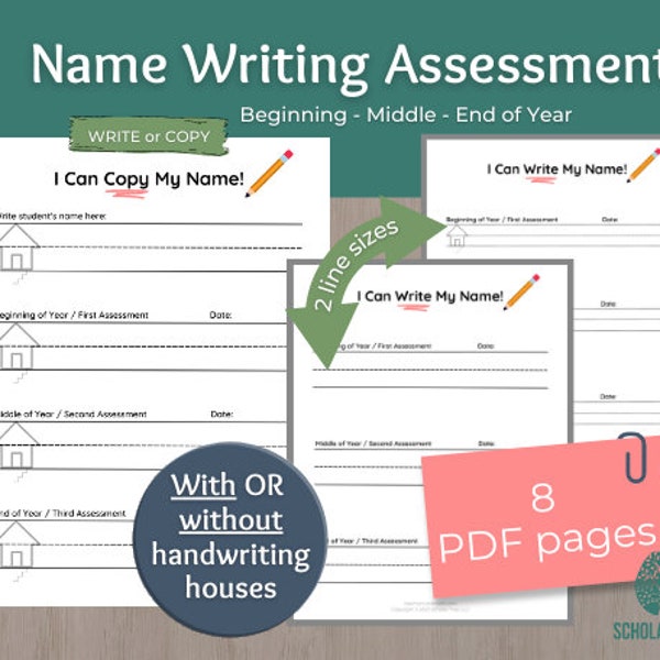 Preschool Assessment - Etsy