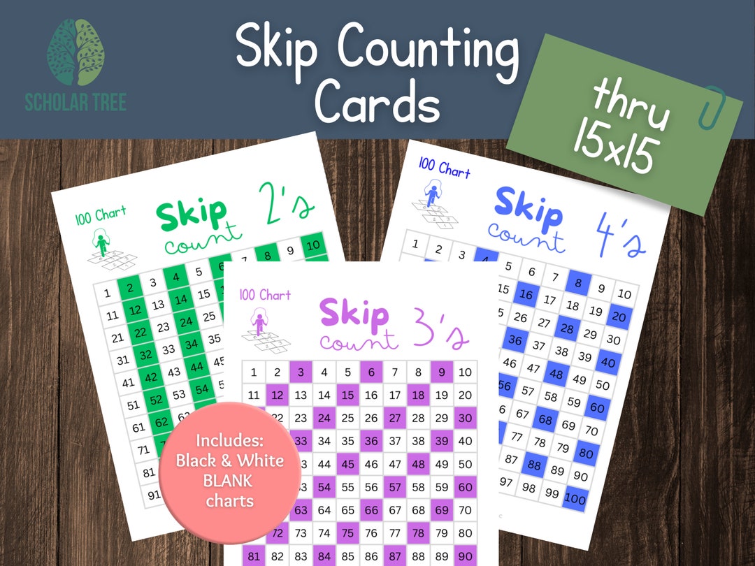 Skip Counting Cards To 15x15 Classical Conversations All Cycles 100