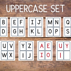 Printable Alphabet Flashcards, Alphabet Bundle, Preschool Alphabet ...