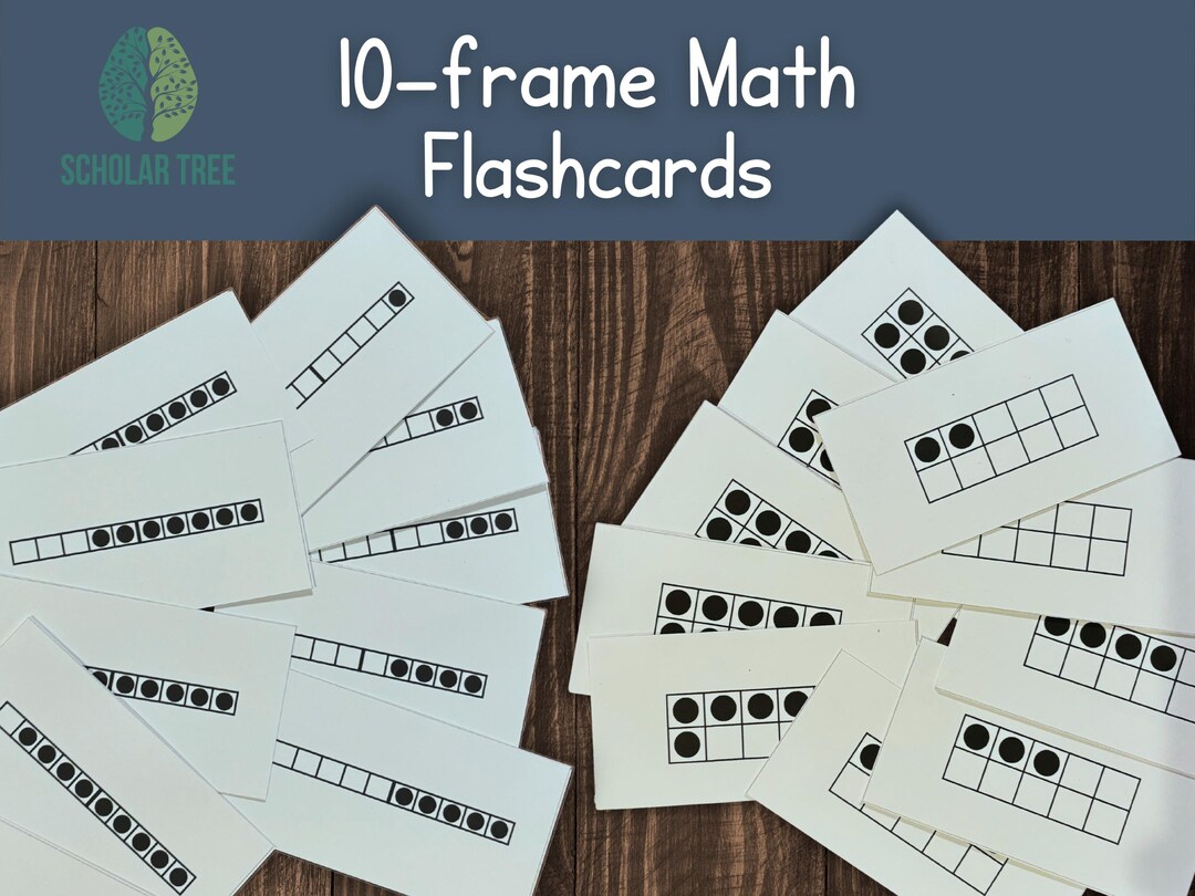 10-frame Math Cards | Numbers 1-20 Flashcards | 2 Styles of Ten-frames ...