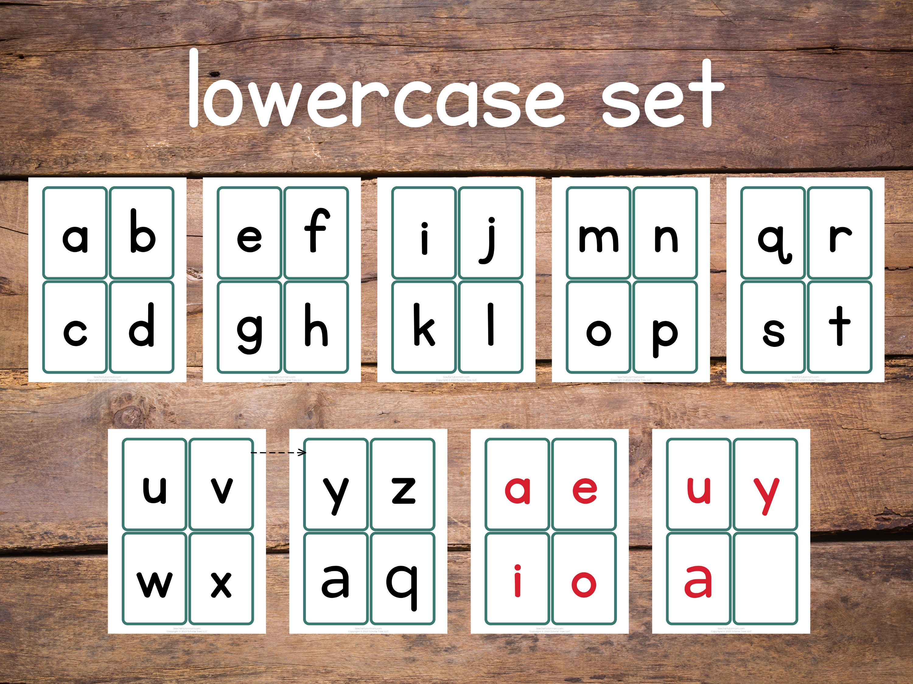 Printable Alphabet Flashcards, Alphabet Bundle, Preschool Alphabet ...