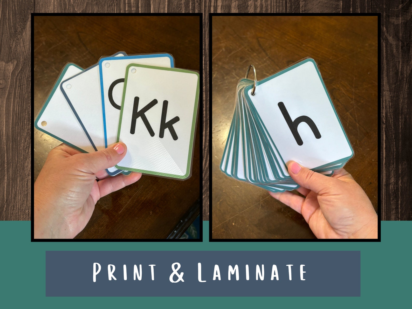 Printable Alphabet Flashcards, Alphabet Bundle, Preschool Flashcards ...