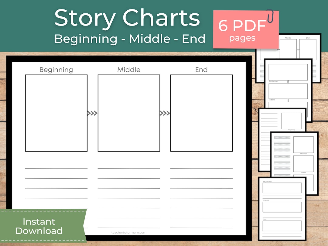Story Charts, Beginning Middle End, Reading Comprehension, Graphic ...