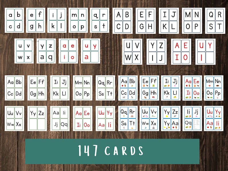 Printable Alphabet Flashcards, Alphabet Bundle, Preschool Flashcards ...