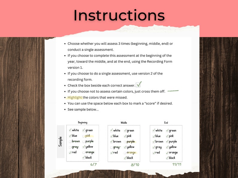 Preschool & Kindergarten Colors Assessment | Review of Colors With ...