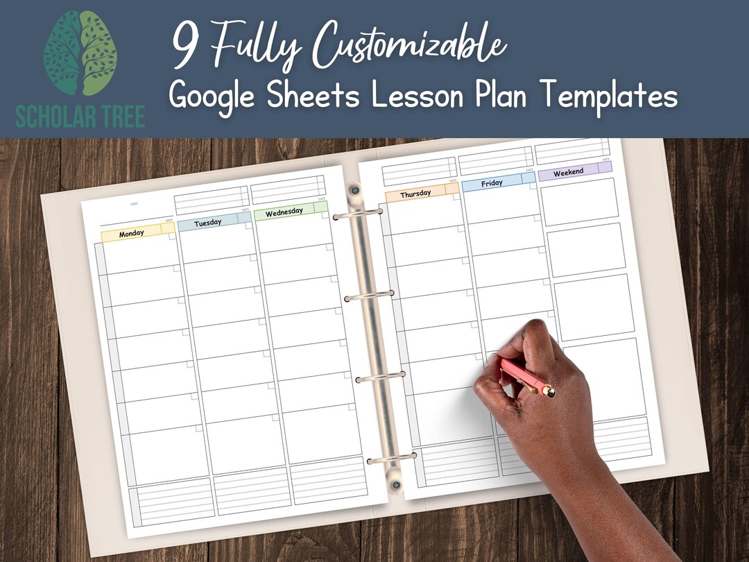 9 Editable Lesson Planner Templates: Google Sheets, Homeschool ...