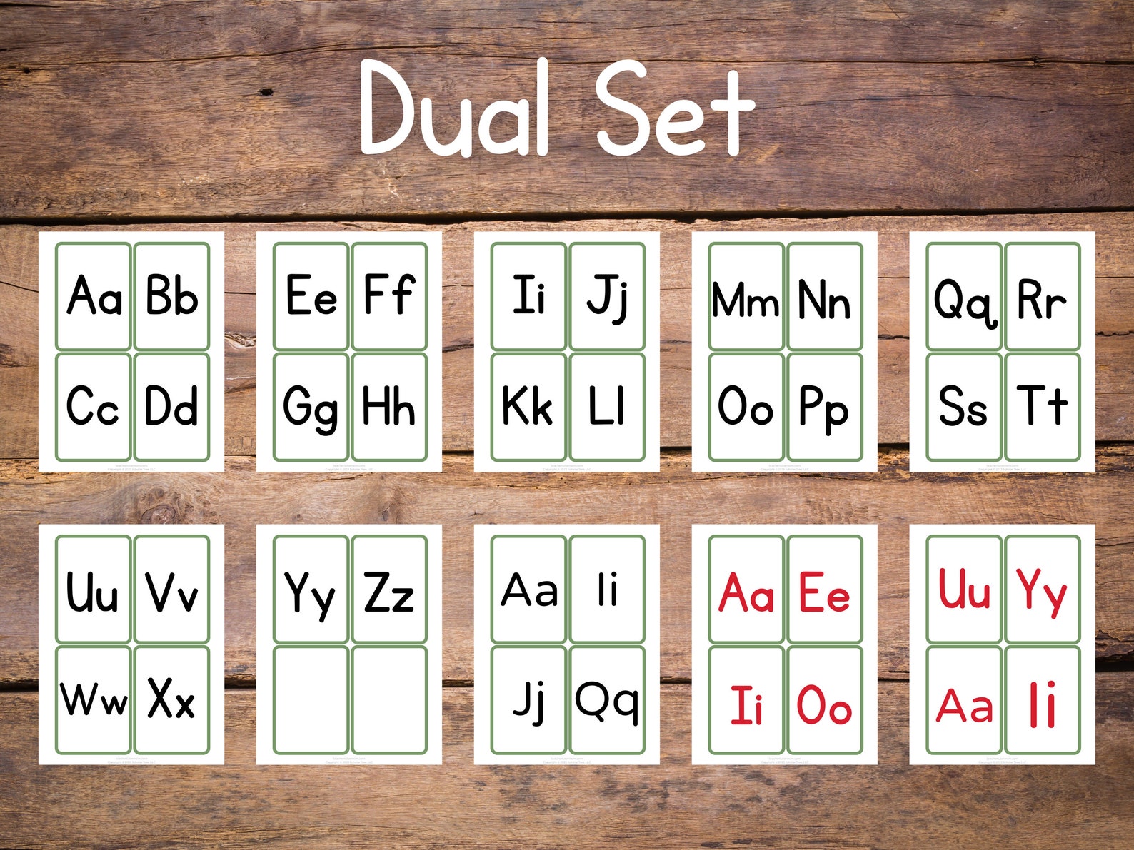 Printable Alphabet Flashcards, Alphabet Bundle, Preschool Alphabet ...