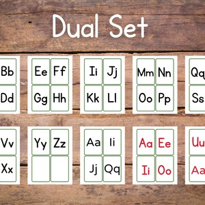 Printable Alphabet Flashcards, Alphabet Bundle, Preschool Alphabet ...