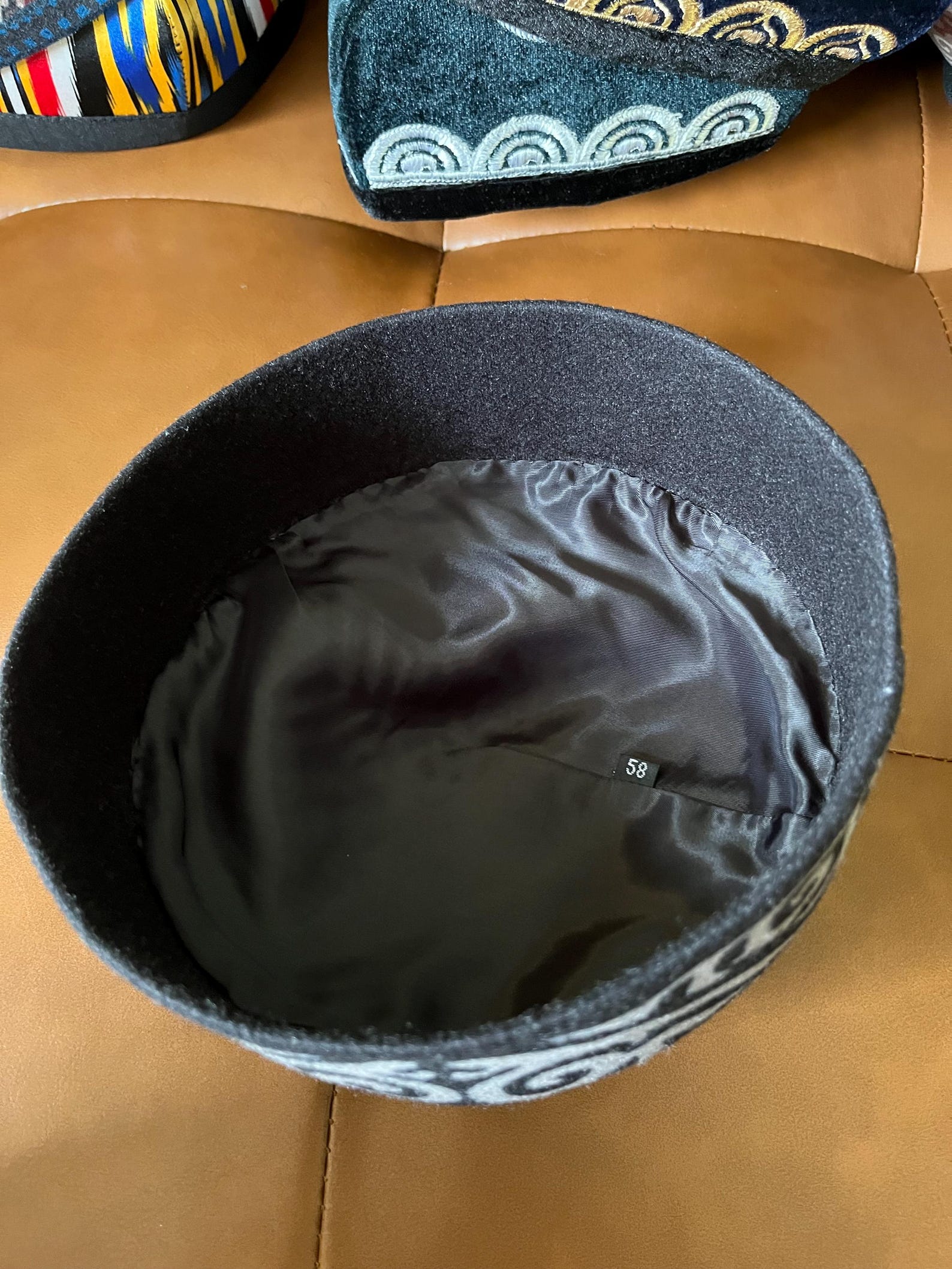 Kazakh Kipchak Doppi Doppa Tubeteika Rare Central Asian Turkic Felt Hat ...