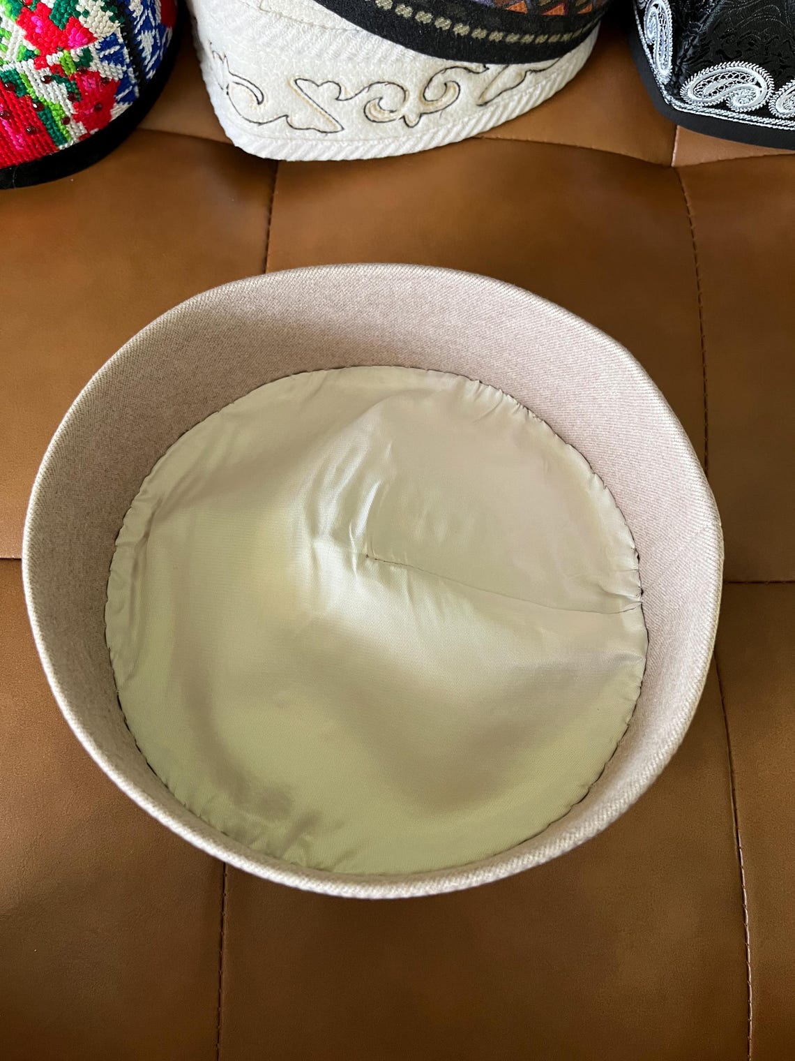 Kazakh Kipchak Doppi Doppa Tubeteika Rare Central Asian Turkic Felt Hat ...