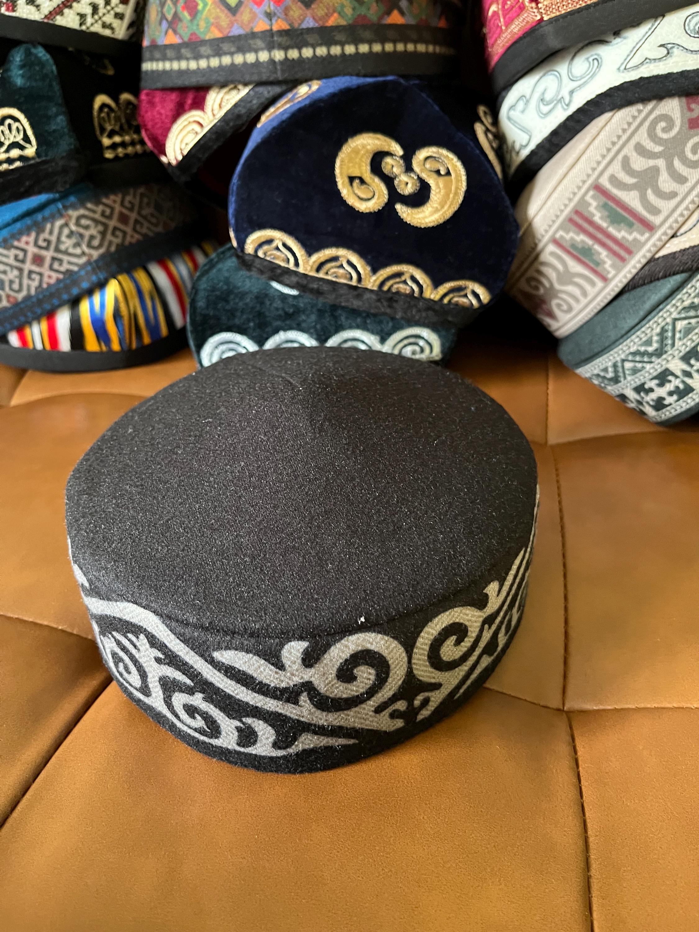 Kazakh Kipchak Doppi Doppa Tubeteika Rare Central Asian Turkic Felt Hat ...