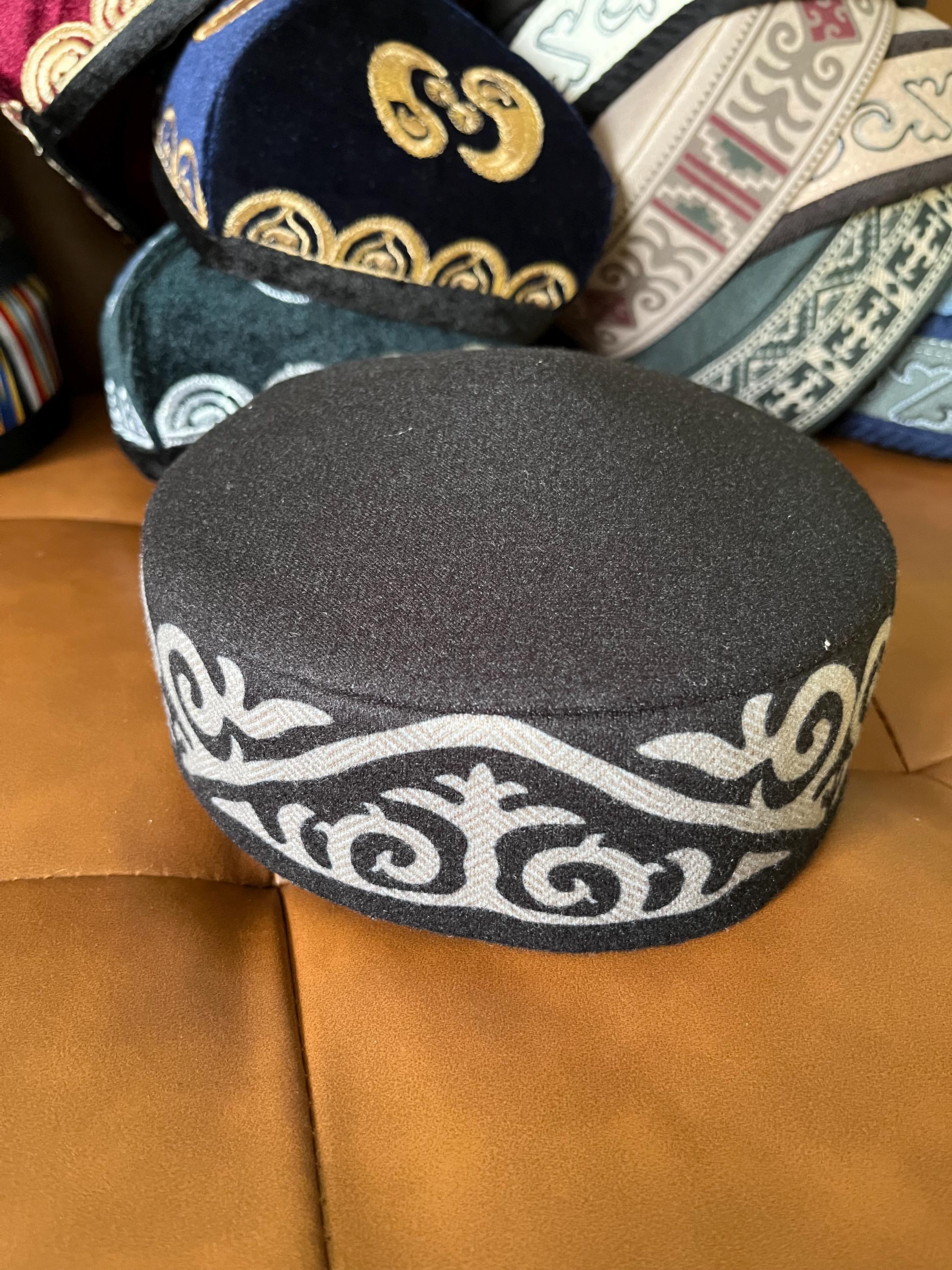 Kazakh Kipchak Doppi Doppa Tubeteika Rare Central Asian Turkic Felt Hat ...