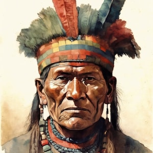 Incan Man Digital Print - Etsy