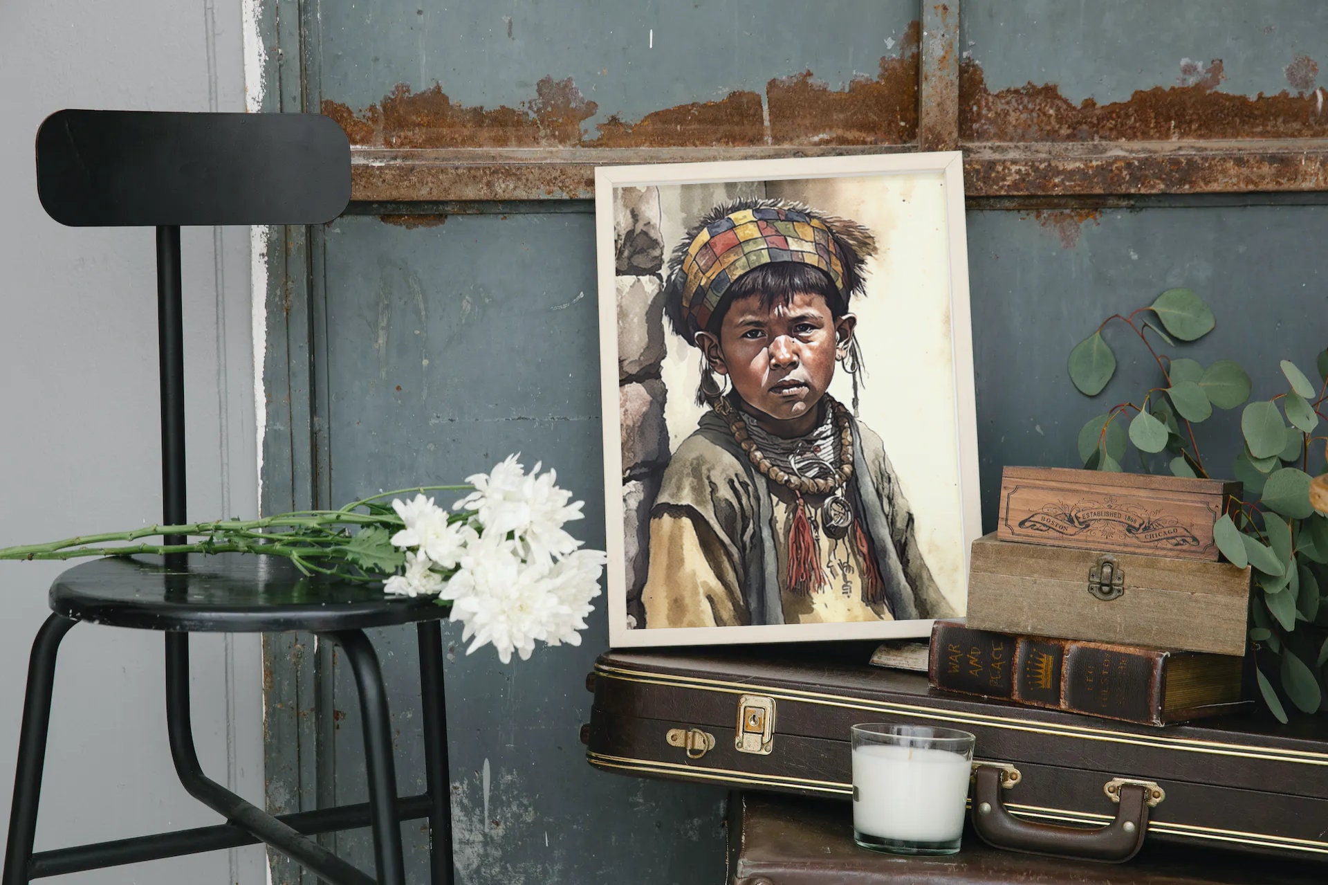 Incan Boy Digital Print - Etsy