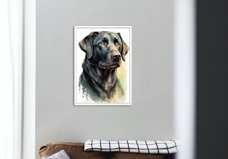 Labrador Retriever Dog Digital Print - Etsy