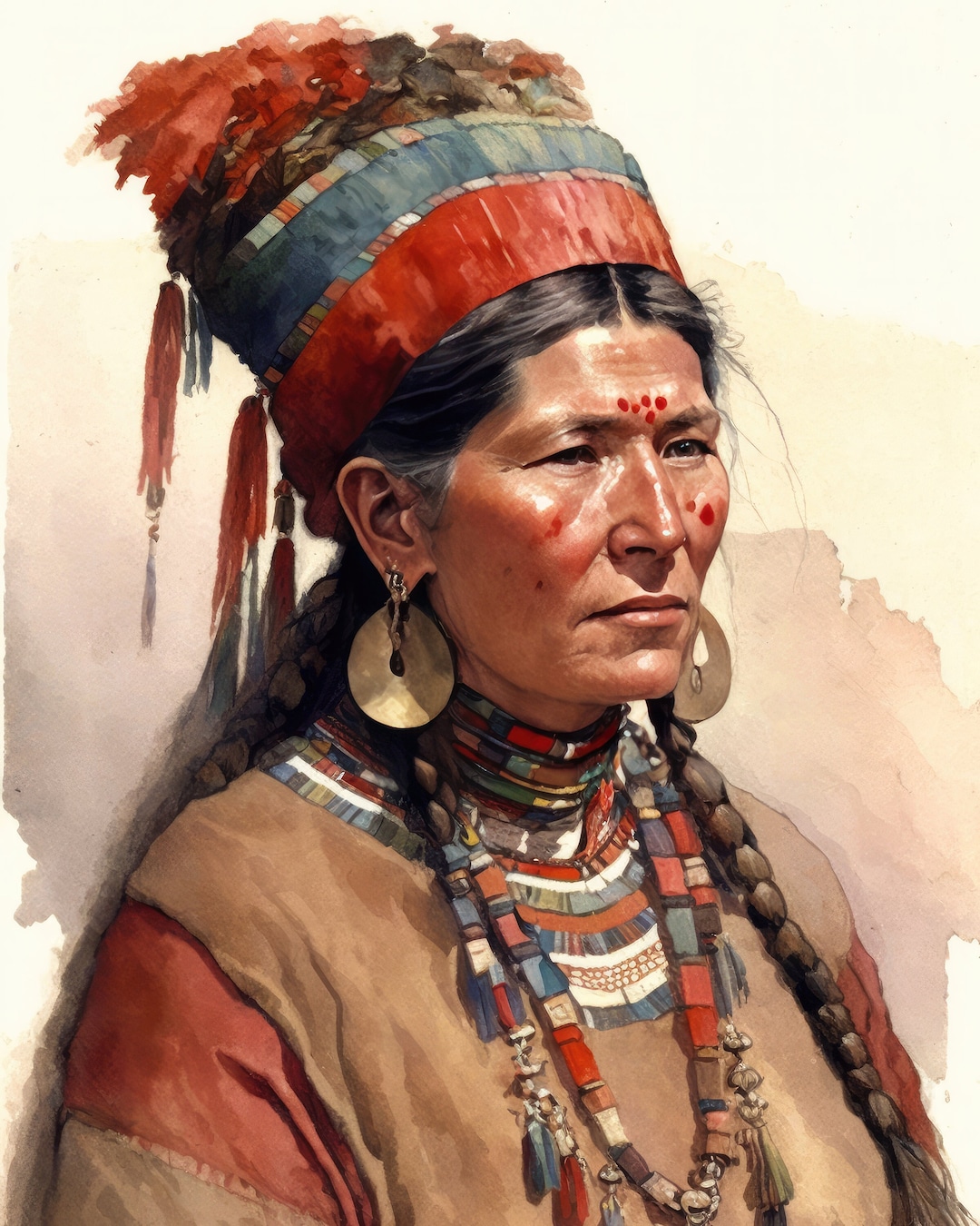 Incan Woman Digital Print - Etsy