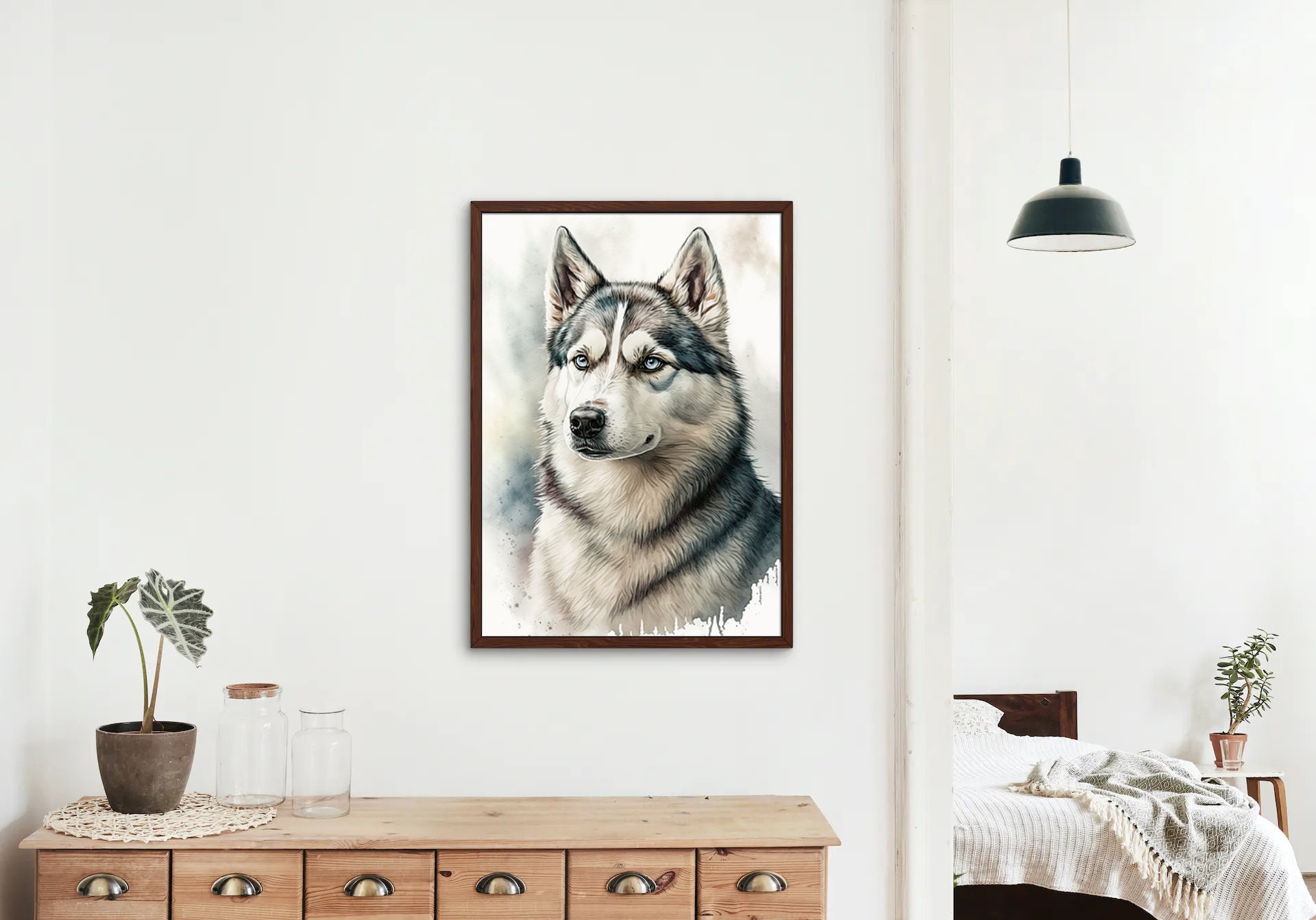Siberian Husky Dog Digital Print - Etsy