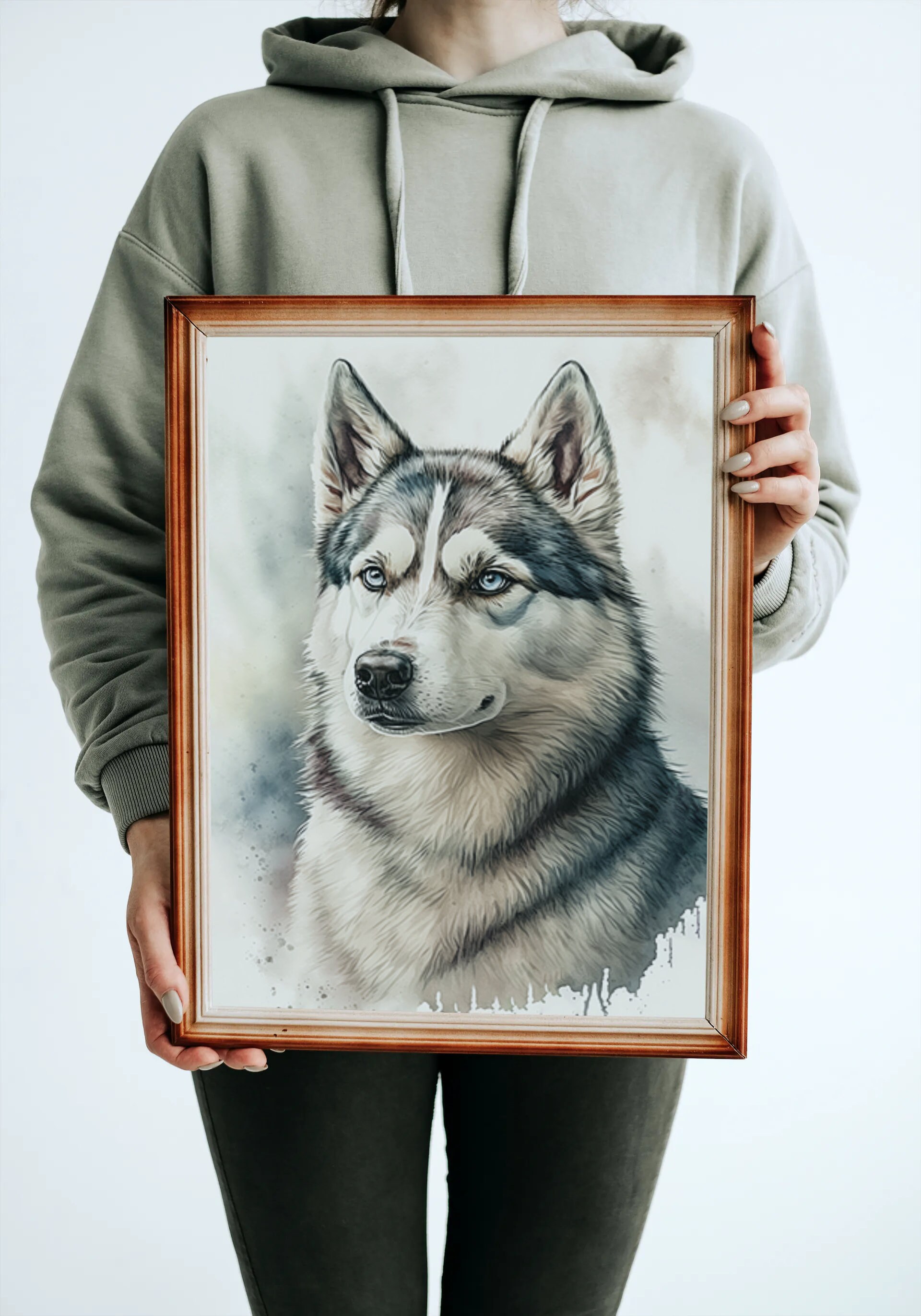 Siberian Husky Dog Digital Print - Etsy