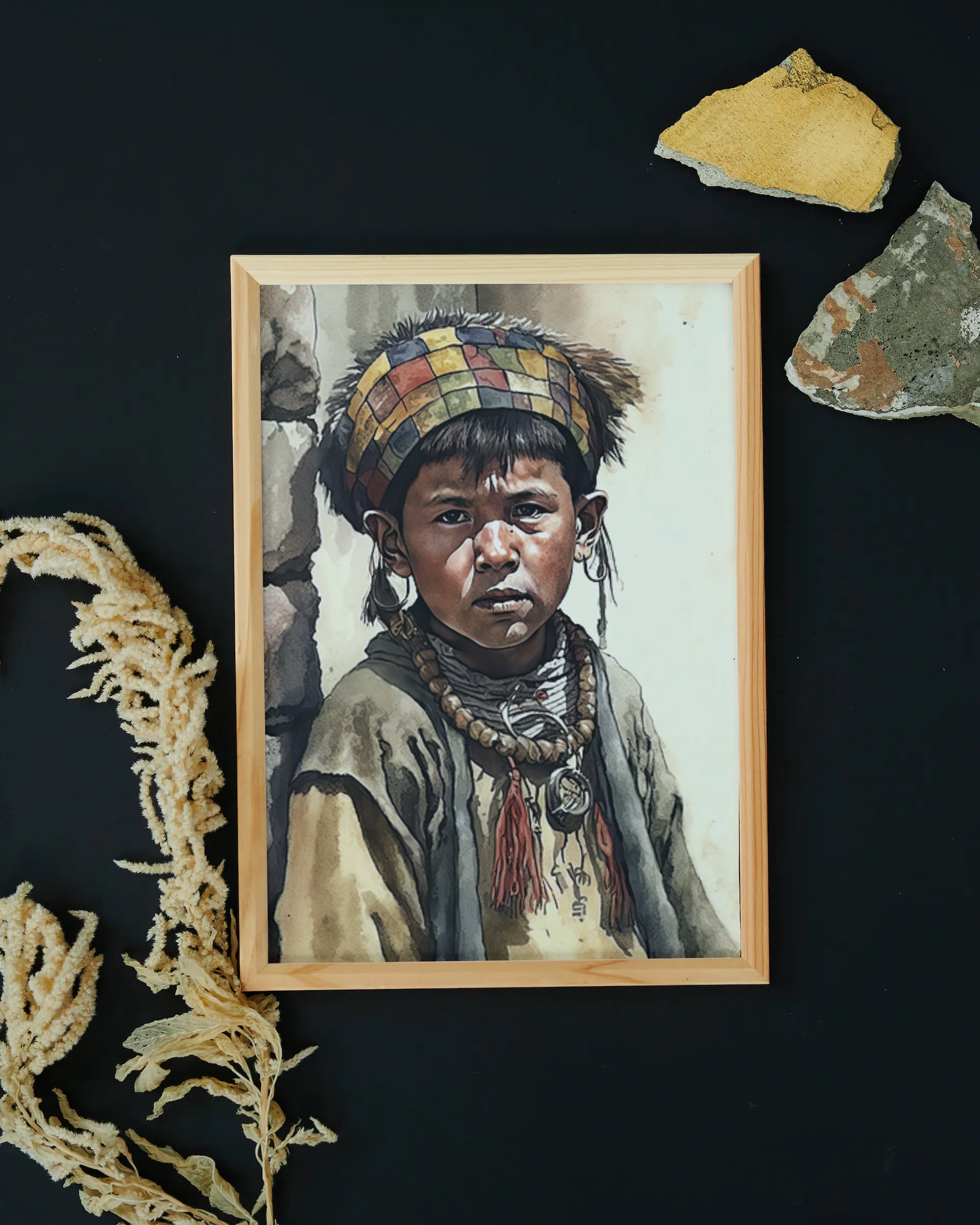Incan Boy Digital Print - Etsy