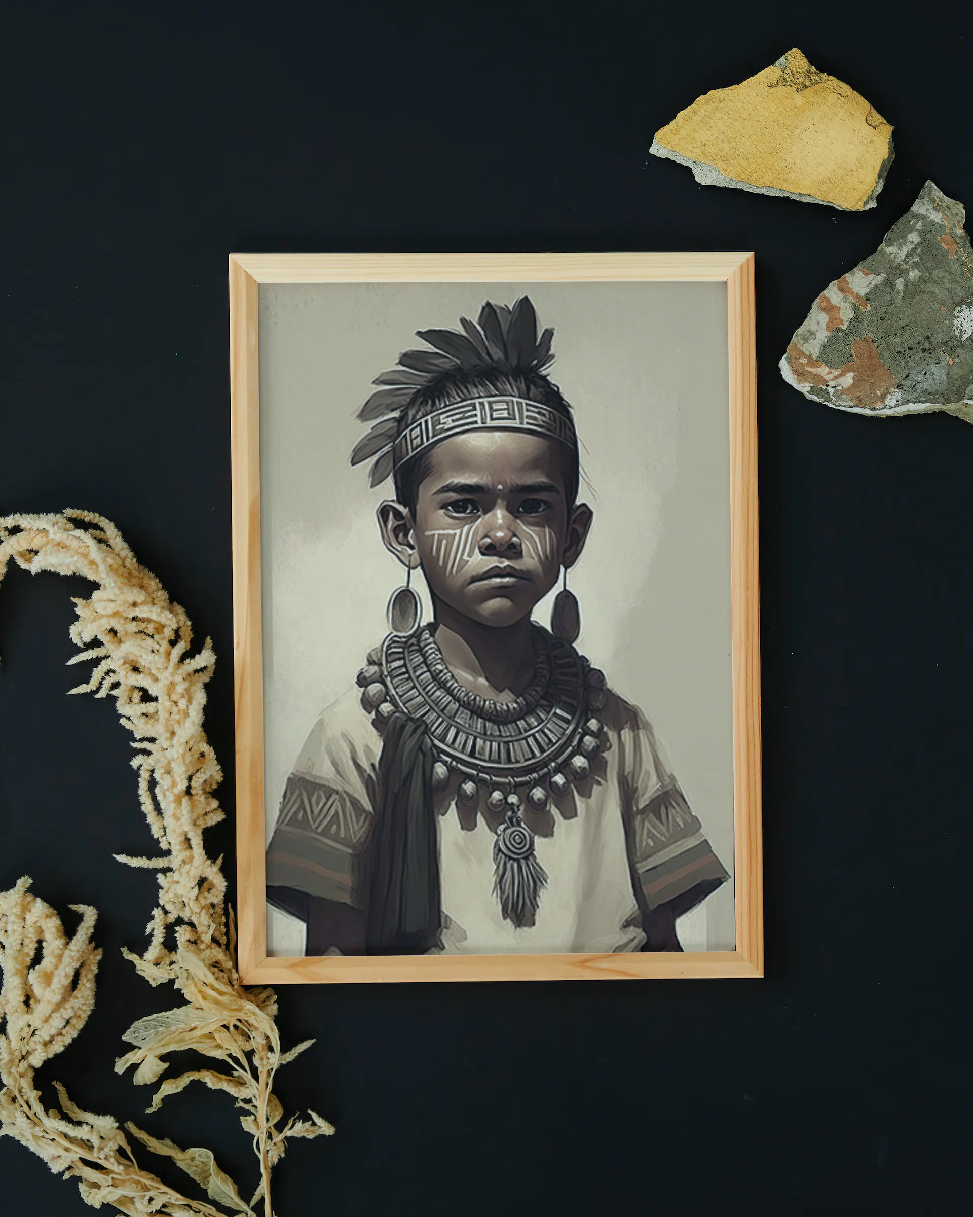 Aztec Boy Digital Print - Etsy