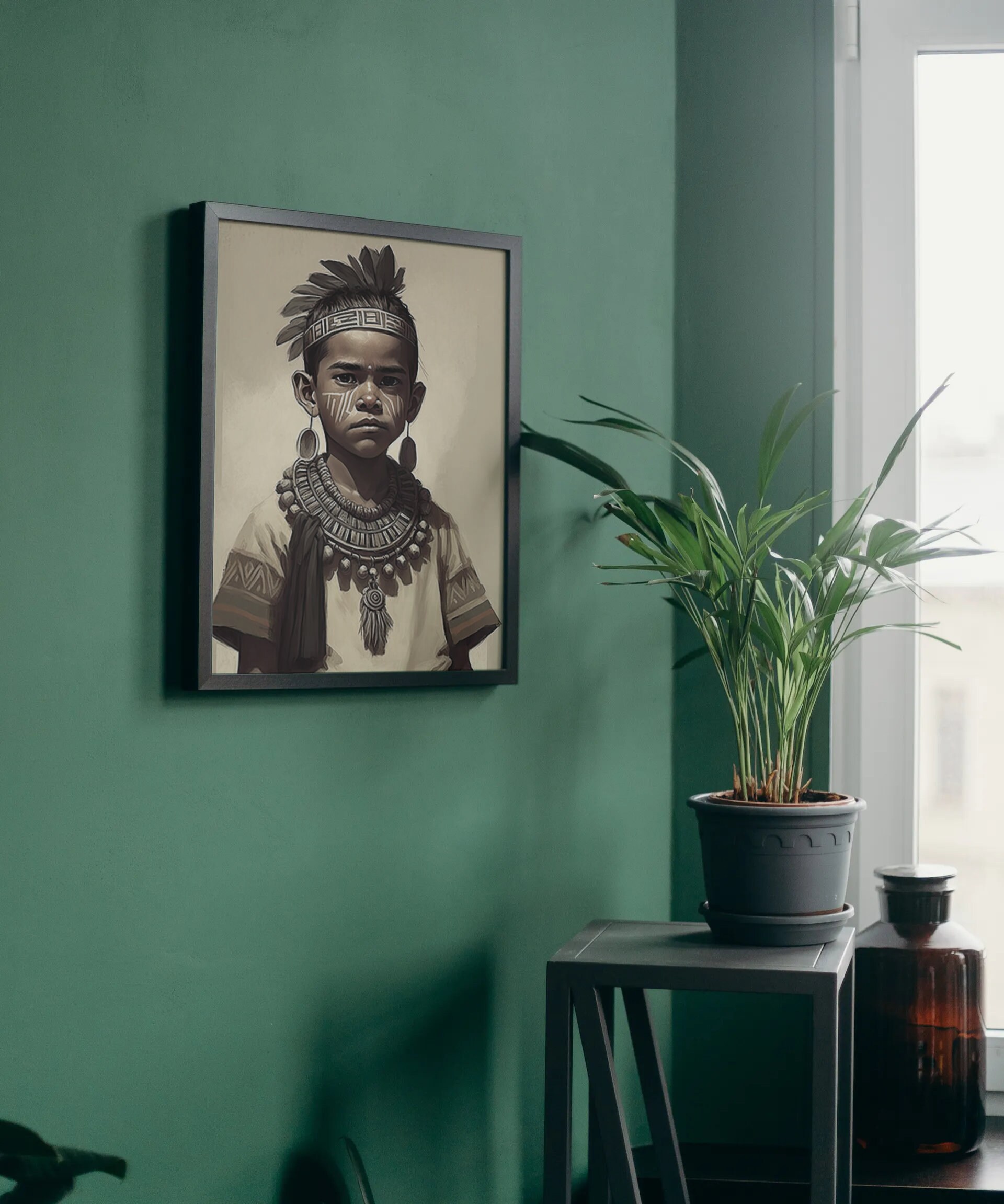 Aztec Boy Digital Print - Etsy