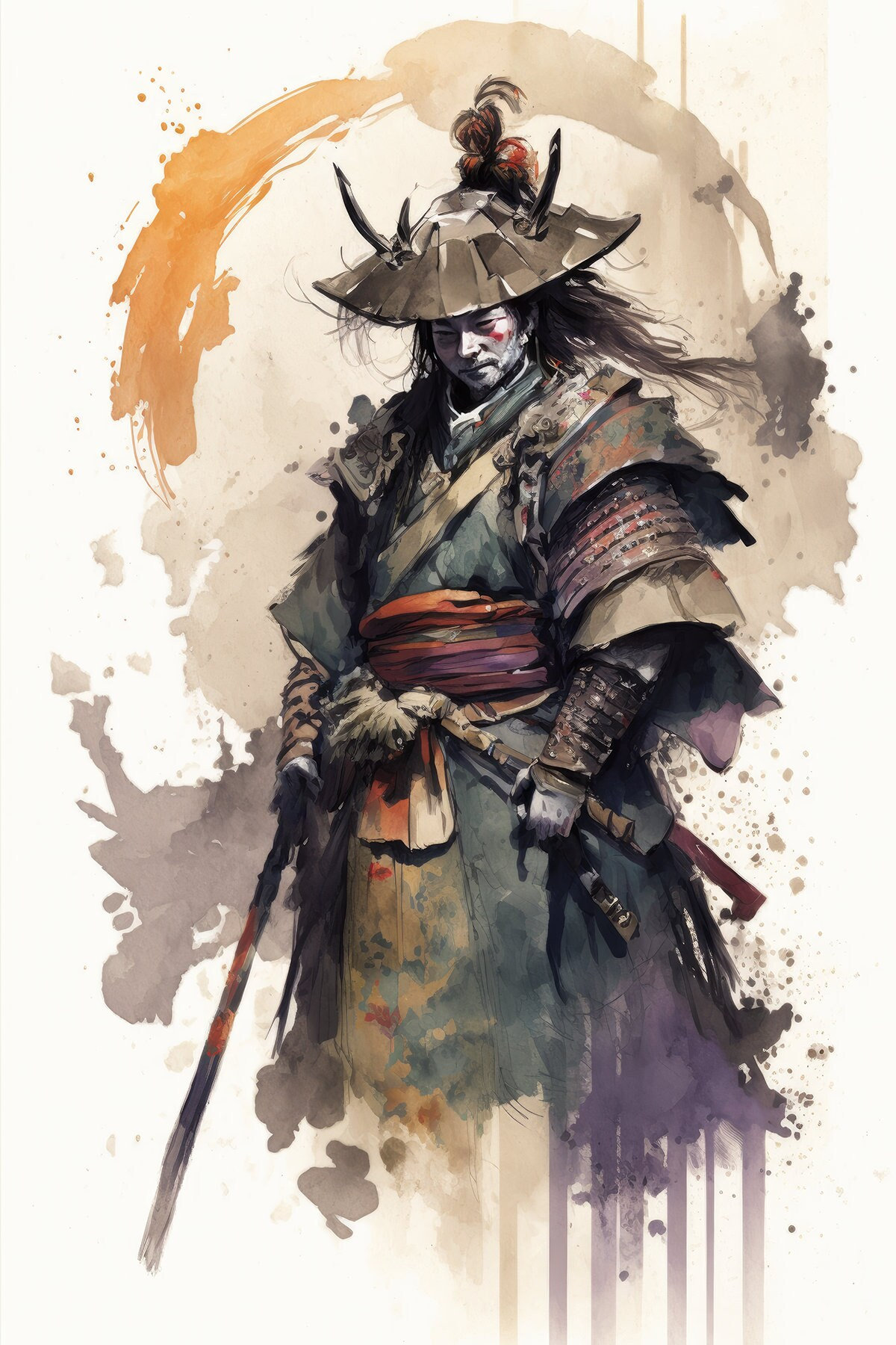 Samurai Digital Print - Etsy