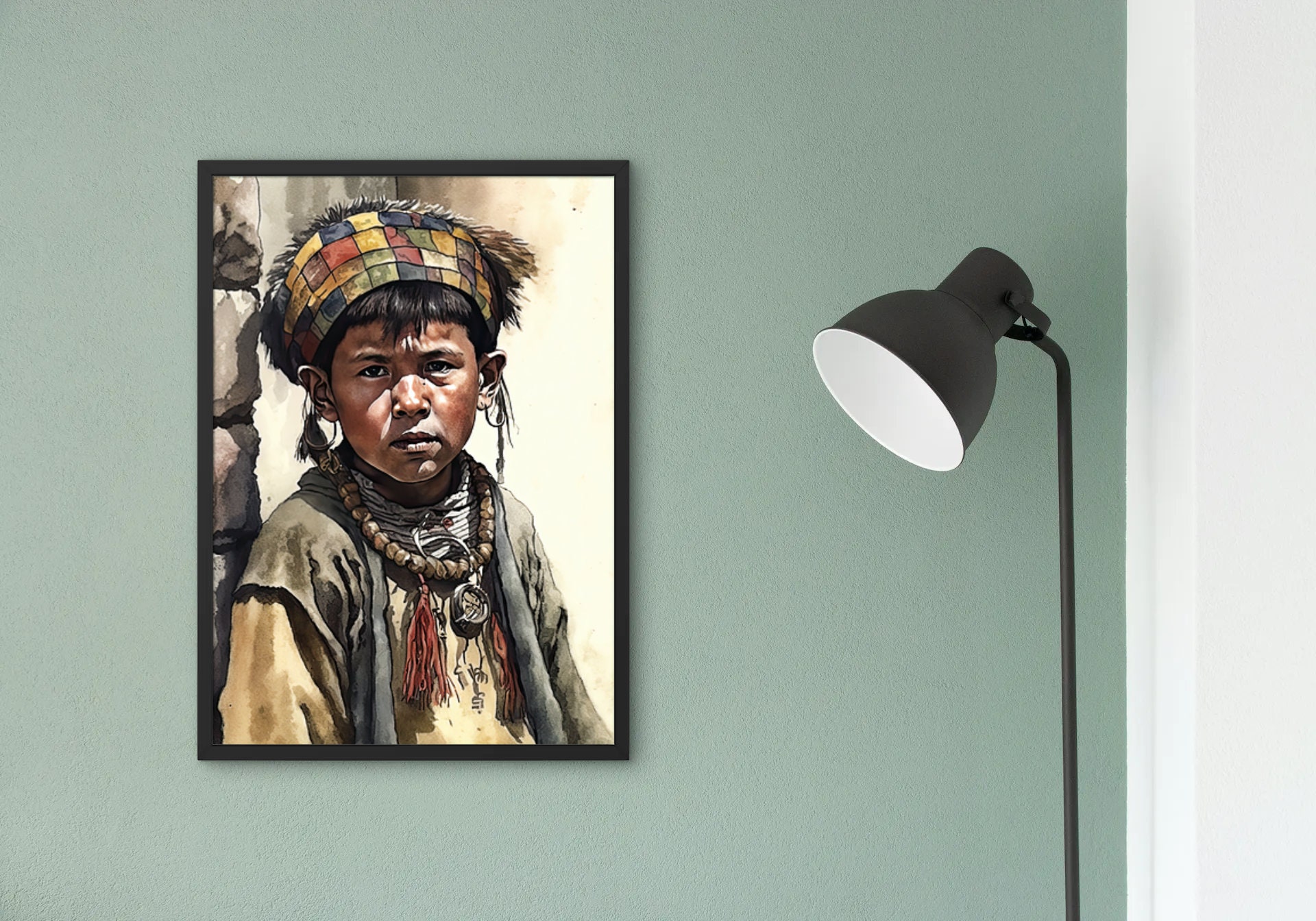 Incan Boy Digital Print - Etsy