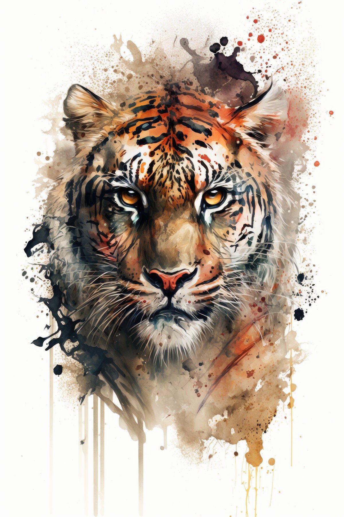 Tiger Digital Print - Etsy