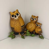 VINTAGE MCM OWLS Set of Two - Etsy