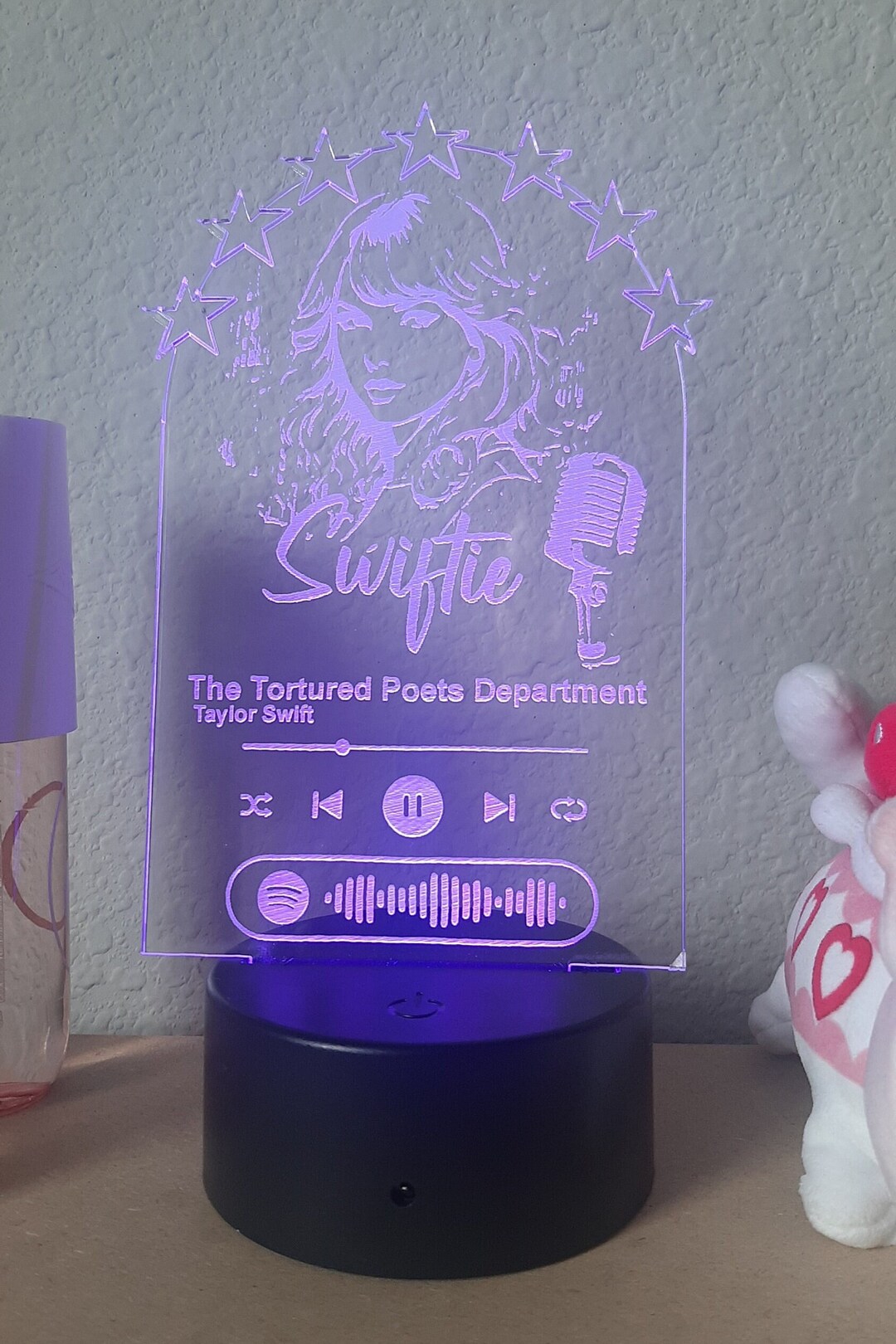 Beautiful Led Lamp With Taylor Swift Spotify Code. We Personalize. Free ...