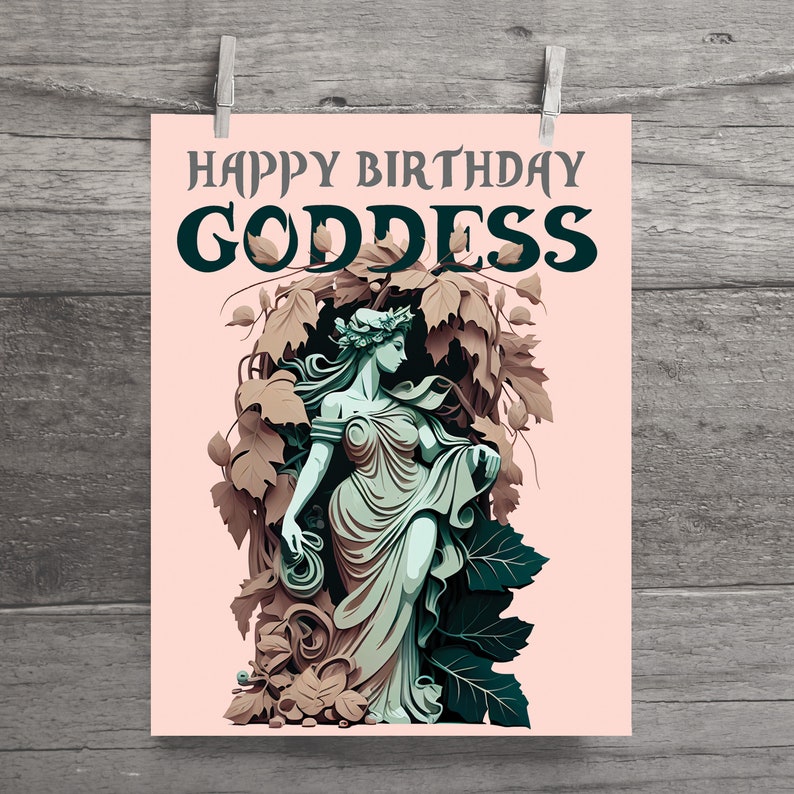 Happy Birthday Goddess! Card - Etsy