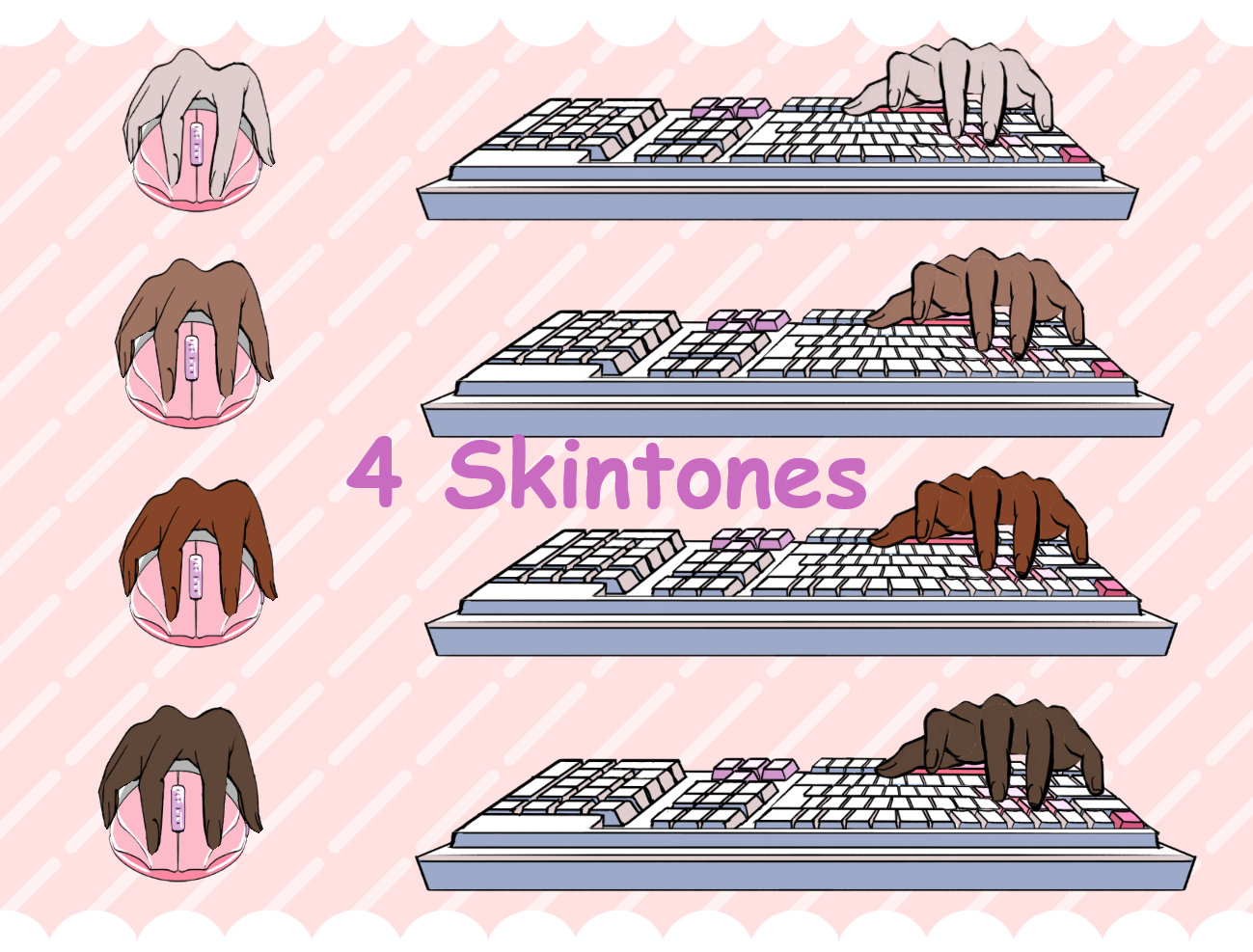 Live2d Functional Keyboard and Mouse - Etsy